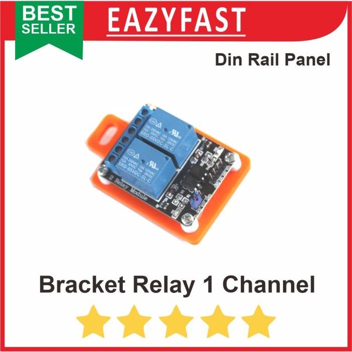 Bracket Dudukan Modul Relay 2 Channel Module MCB Din Rail Rel Panel ...