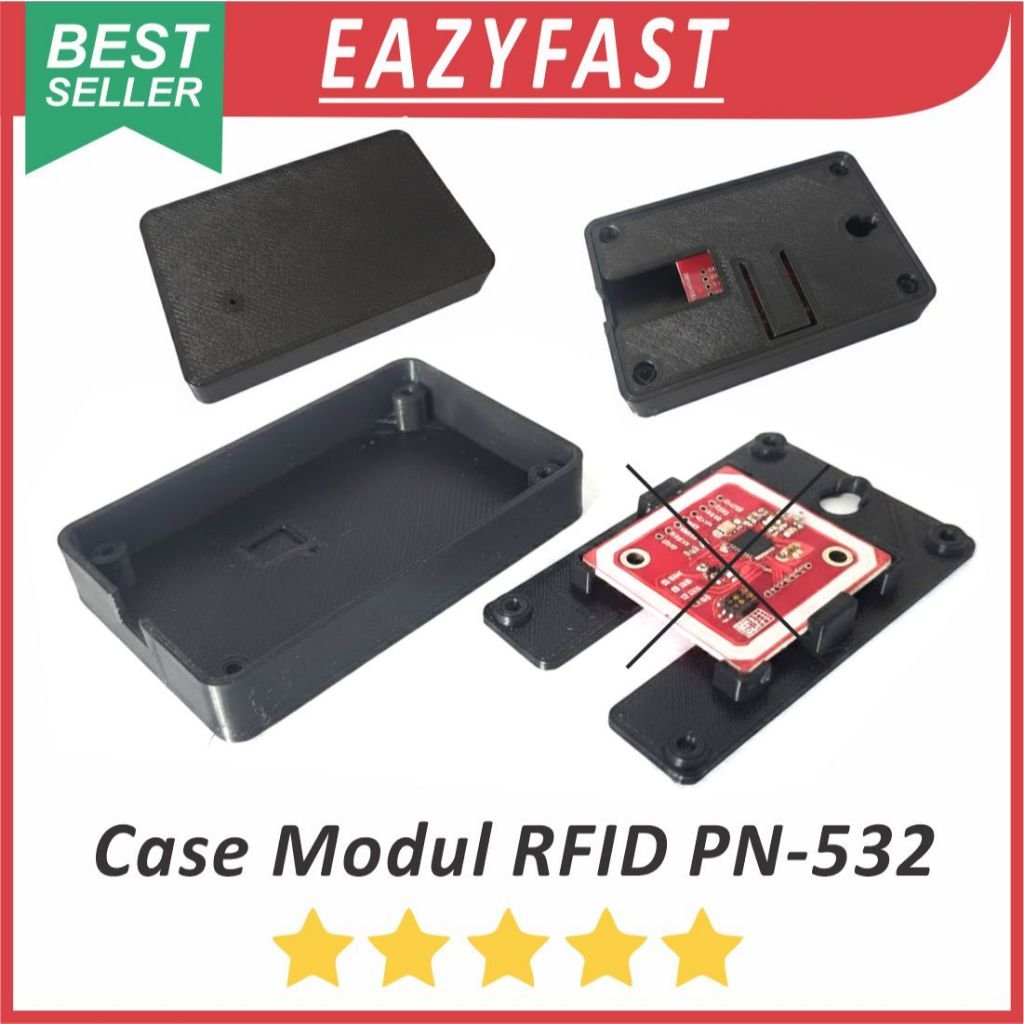 Casing Modul Reader Kartu RFID PN532 Module Case Kotak Rumah Holder Box ...