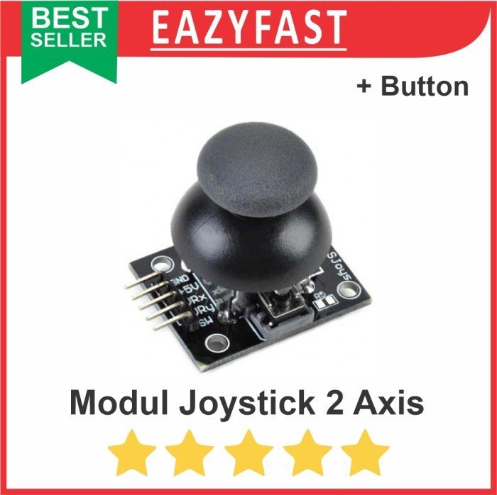 Dual-axis XY Joystick Module Arduino Dual Axis Analog Stick Stik PS ...