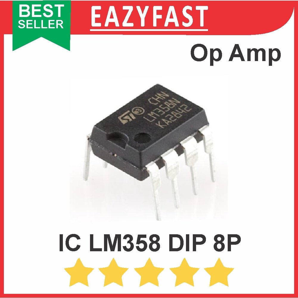 IC LM358 Dual OPAMP OP-AMP DIP 8 Pin Operational Amplifier – Eazyfast ...