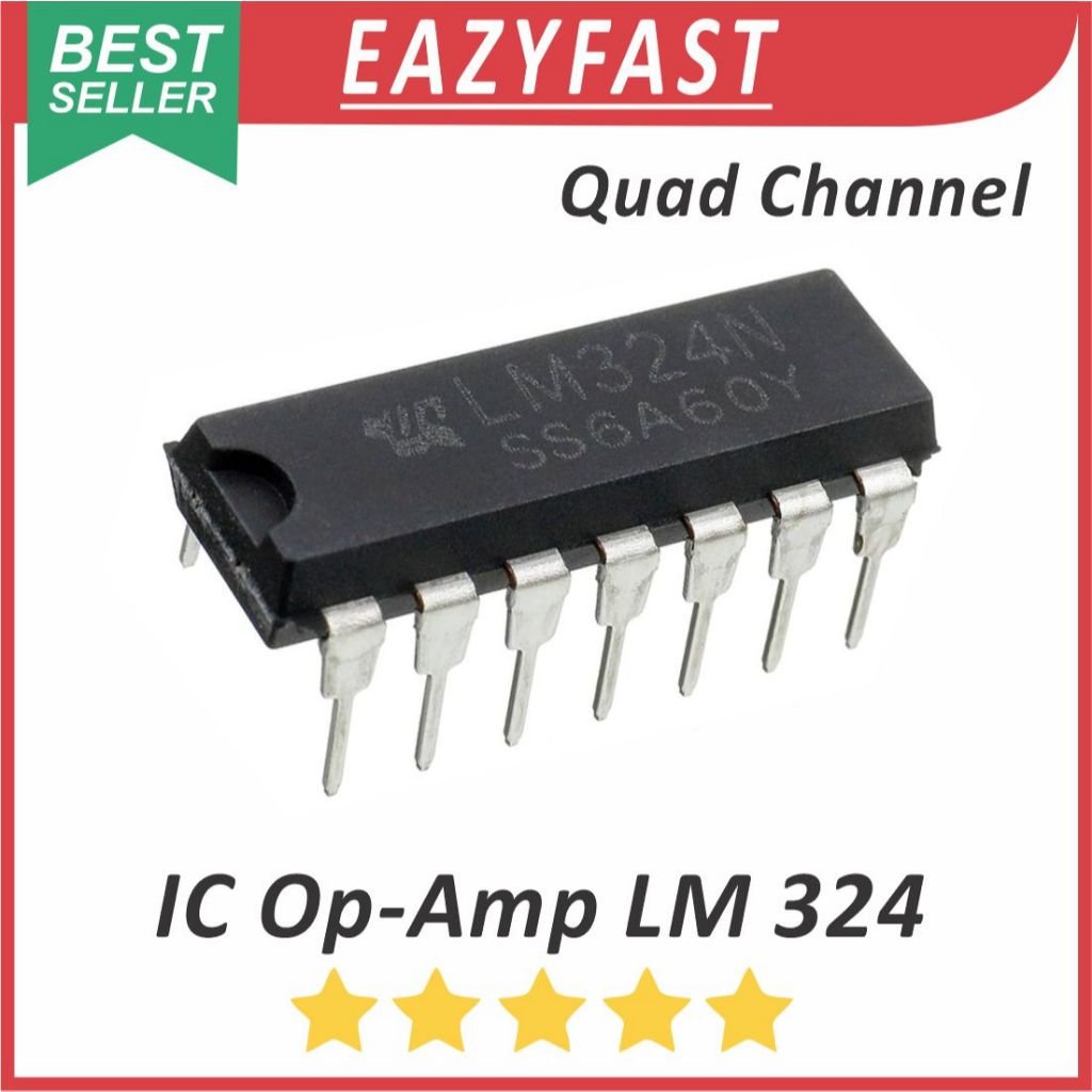 IC Quad Op Amp LM324 LM 324 N DIP Transistor Chip LM324N Operational ...