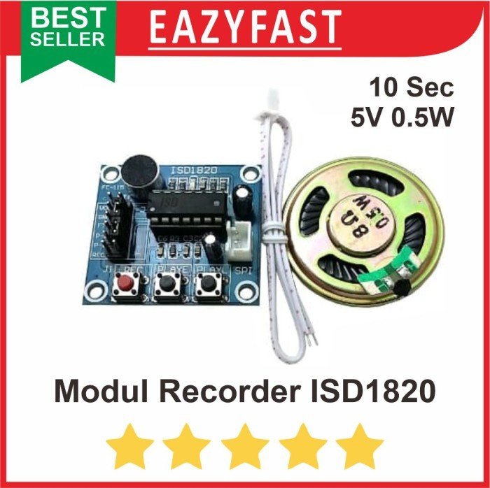 ISD1820 Voice recording module – playback – perekam pemutar suara ...