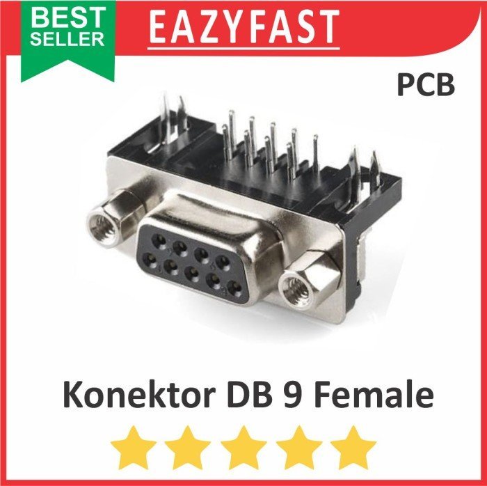 Konektor DB9 Female PCB Serial Port RS232 DB 9 Connector Jack Socket ...