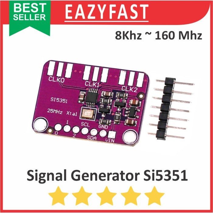 Modul Signal Generator Si5351 PWM Frequency Oscillator Osilator Clock ...