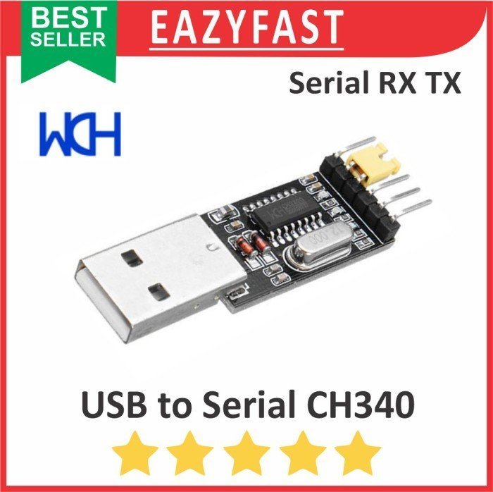 Modul USB to Serial TTL Converter CH340 CH 340 UART RX TX Adapter ...