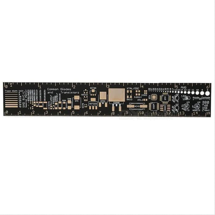 Penggaris Electrical Engineer Ruler referensi Desain Jalur Layout PCB ...