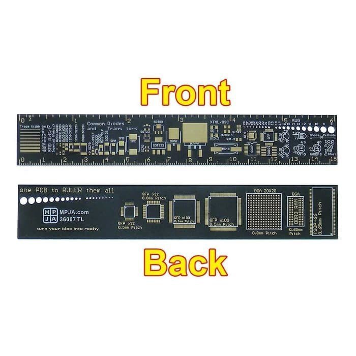 Penggaris Electrical Engineer Ruler referensi Desain Jalur Layout PCB ...