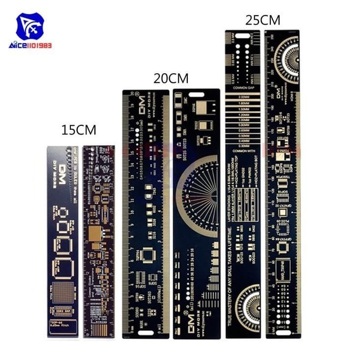 Penggaris Electrical Engineer Ruler referensi Desain Jalur Layout PCB ...