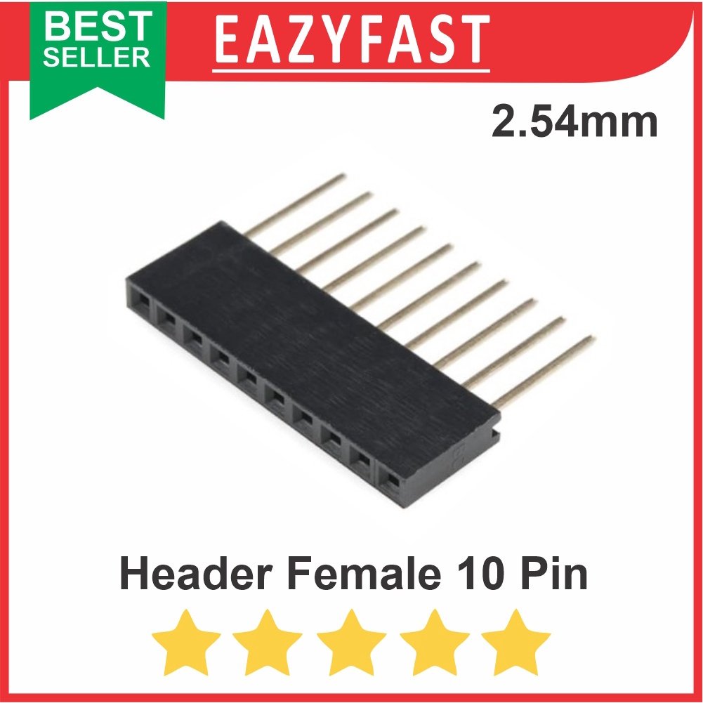 Pin Header Male Female Long 10 Pin 10P Stackable Arduino Shield PCB ...