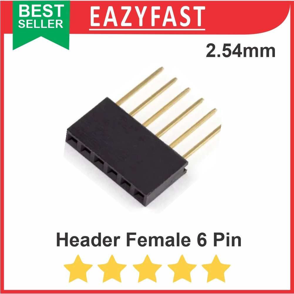Pin Header Male Female Long 6 Pin 6P Stackable Arduino Shield PCB ...