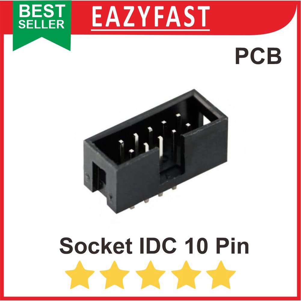 Socket Soket IDC 10 Pin ISP ASP JTAG Header Male PCB DIP – Eazyfast ...