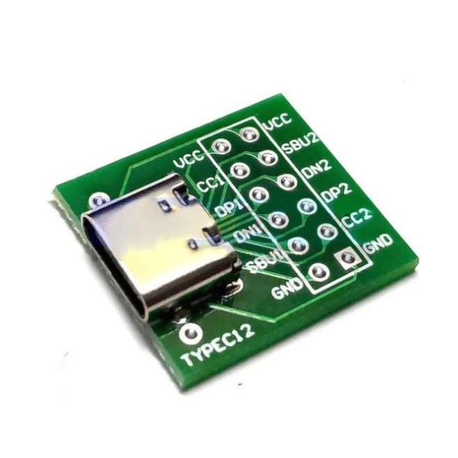 USB Type C Female to DIP PCB Converter Adapter Betina Breakout Board ...