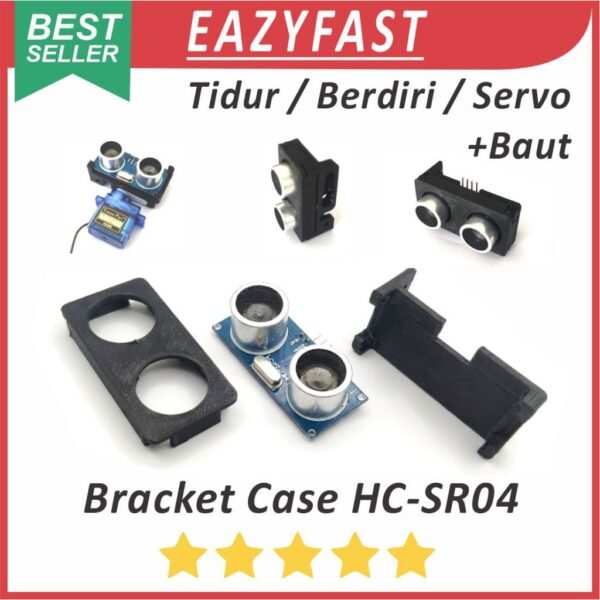 Bracket Case Casing Box Sensor Jarak Ultrasonic HC-SR04 SR04 Ping ...