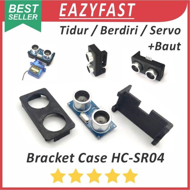 Bracket Case Casing Box Sensor Jarak Ultrasonic HC-SR04 SR04 Ping ...